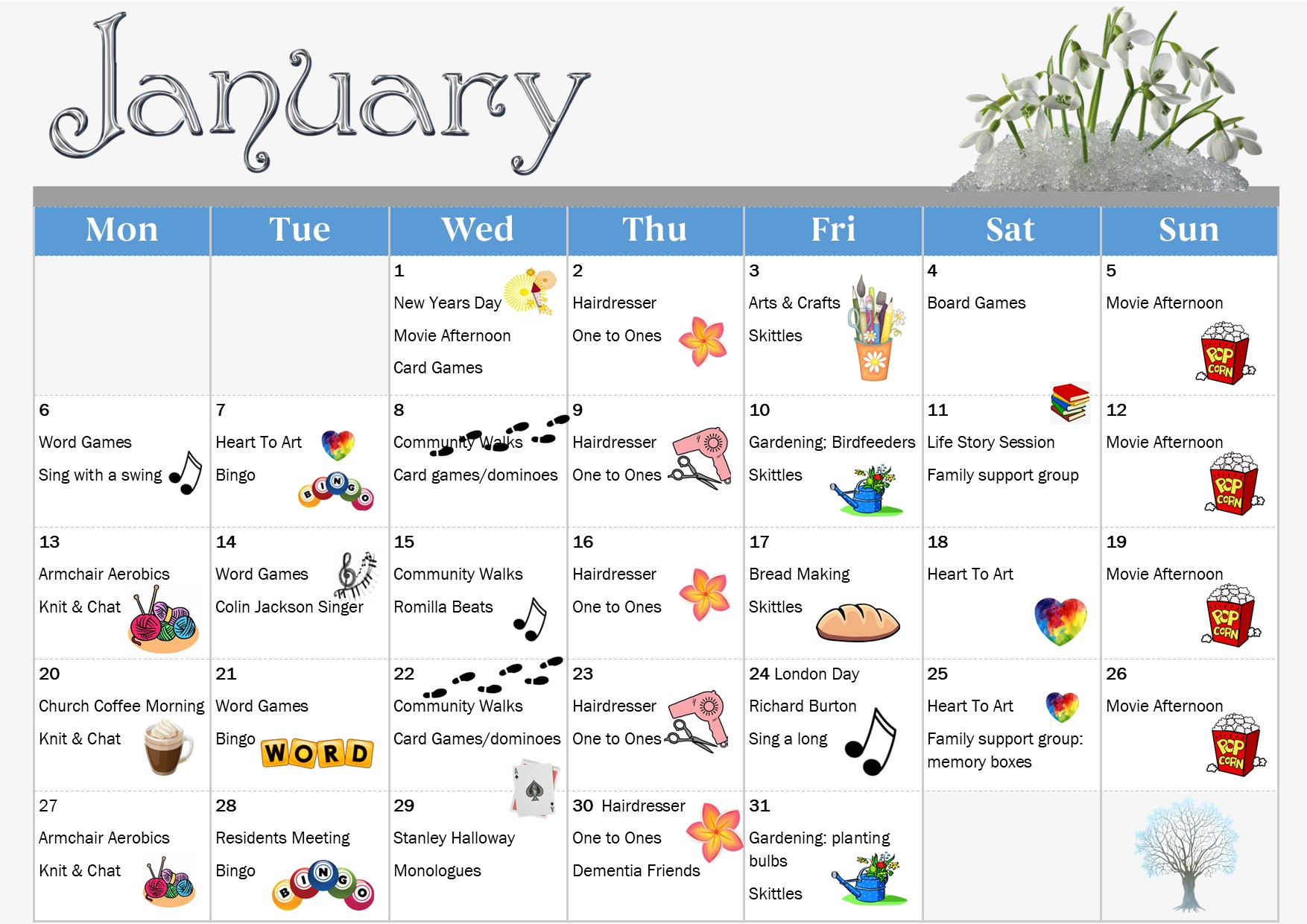 January Activities!